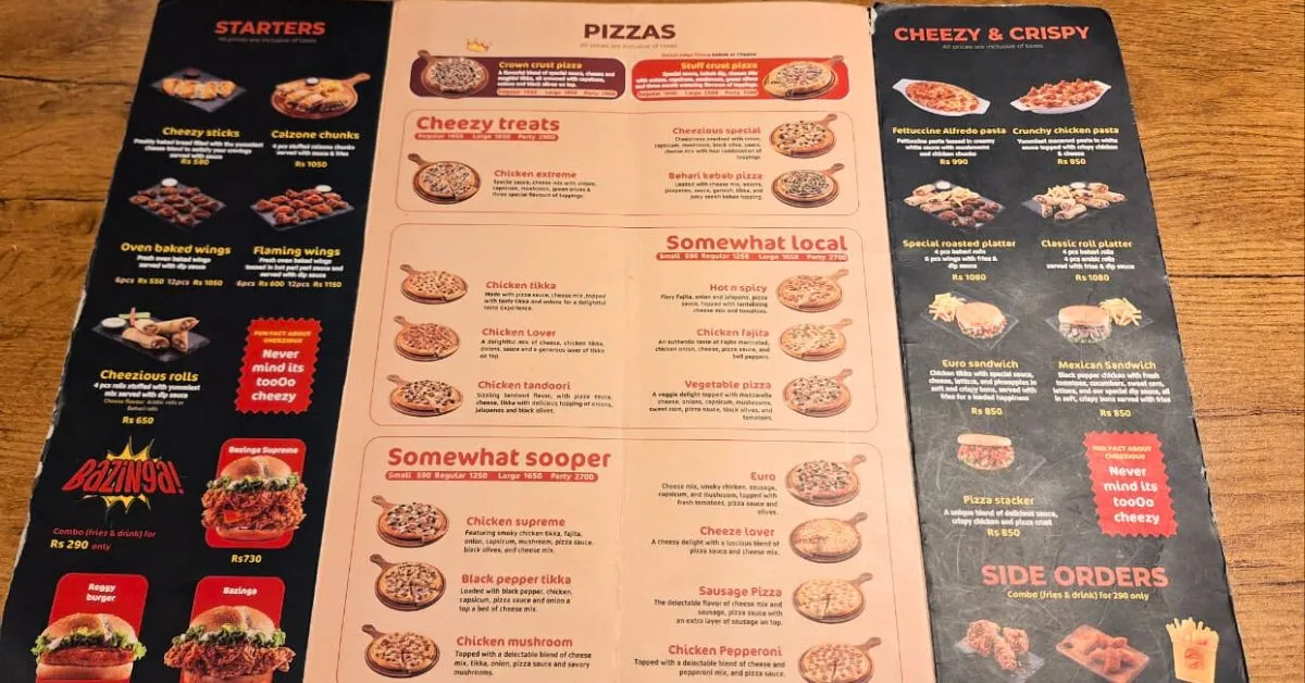 Cheezious Menu (Prices Updated 2024)